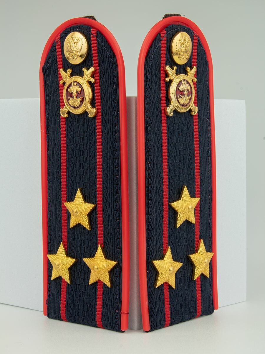 Погоны синие пластиковые, Полковник МДВ