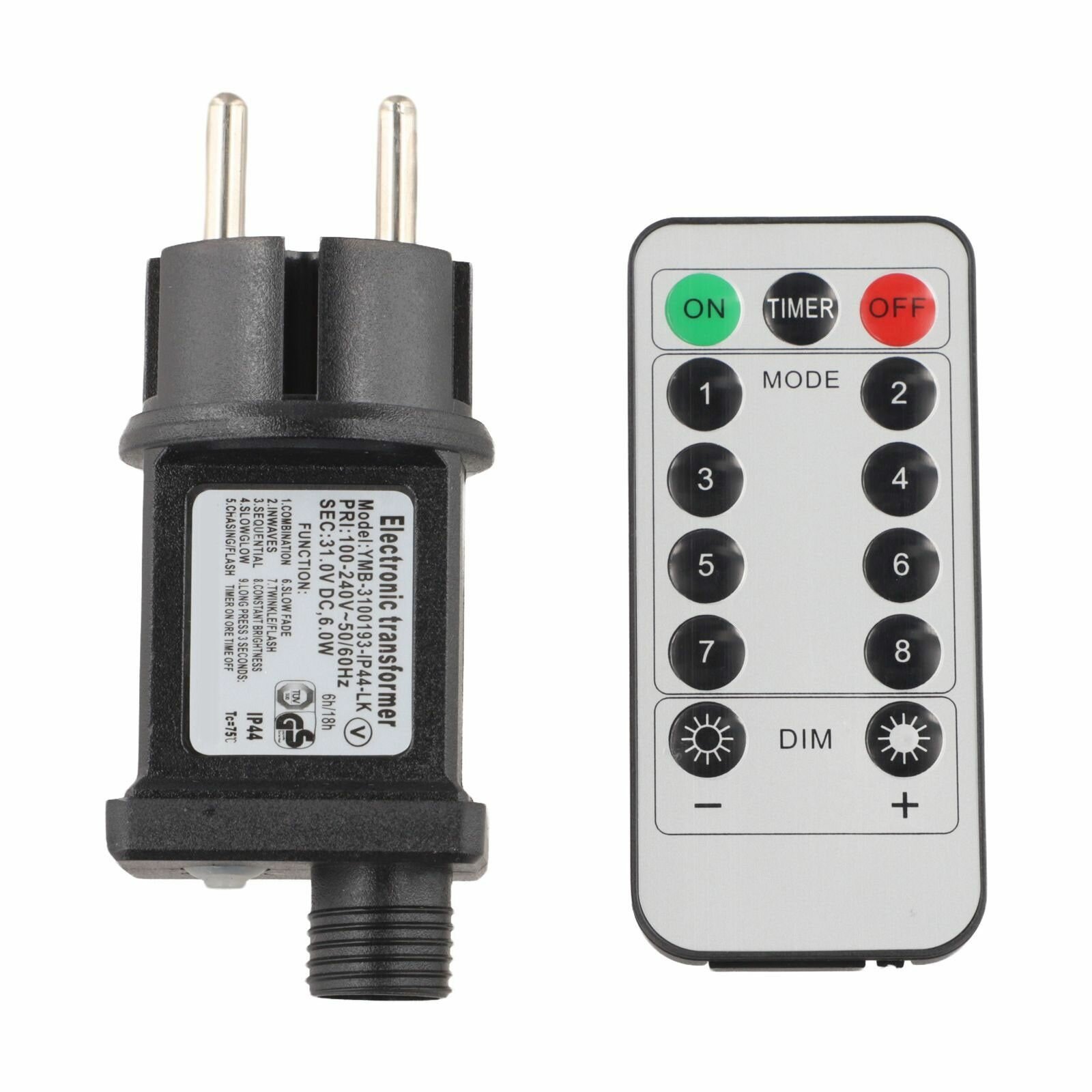 Светодиодный Источник Питания Мощностью 6 Вт 31 В ip44 Адаптер Драйвера Трансформатора с Дистанционным Управлением Белого Цвета-