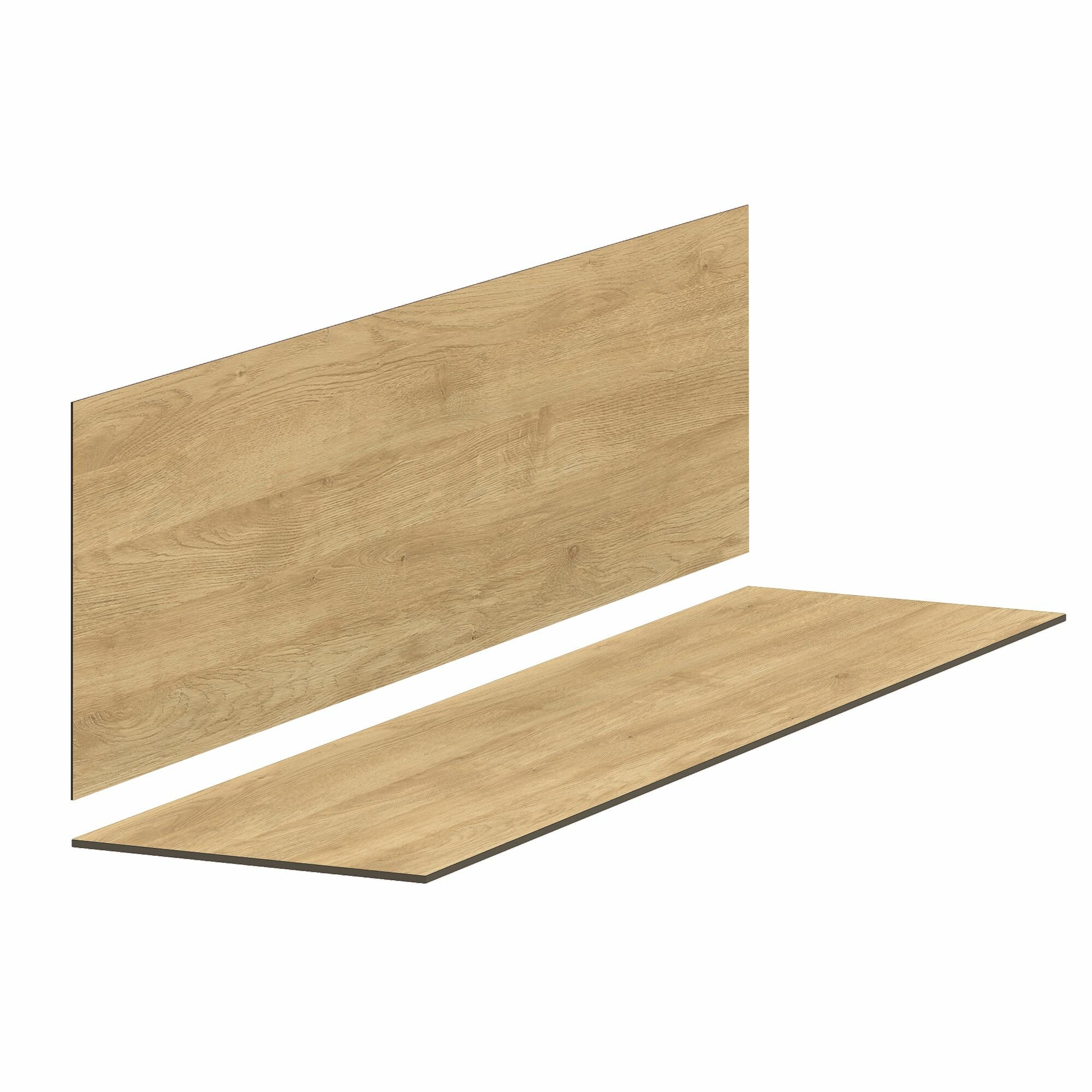 Комплект столешница и стеновая панель HPL Compact для кухни Сантьяго 2400х600 мм, Slotex