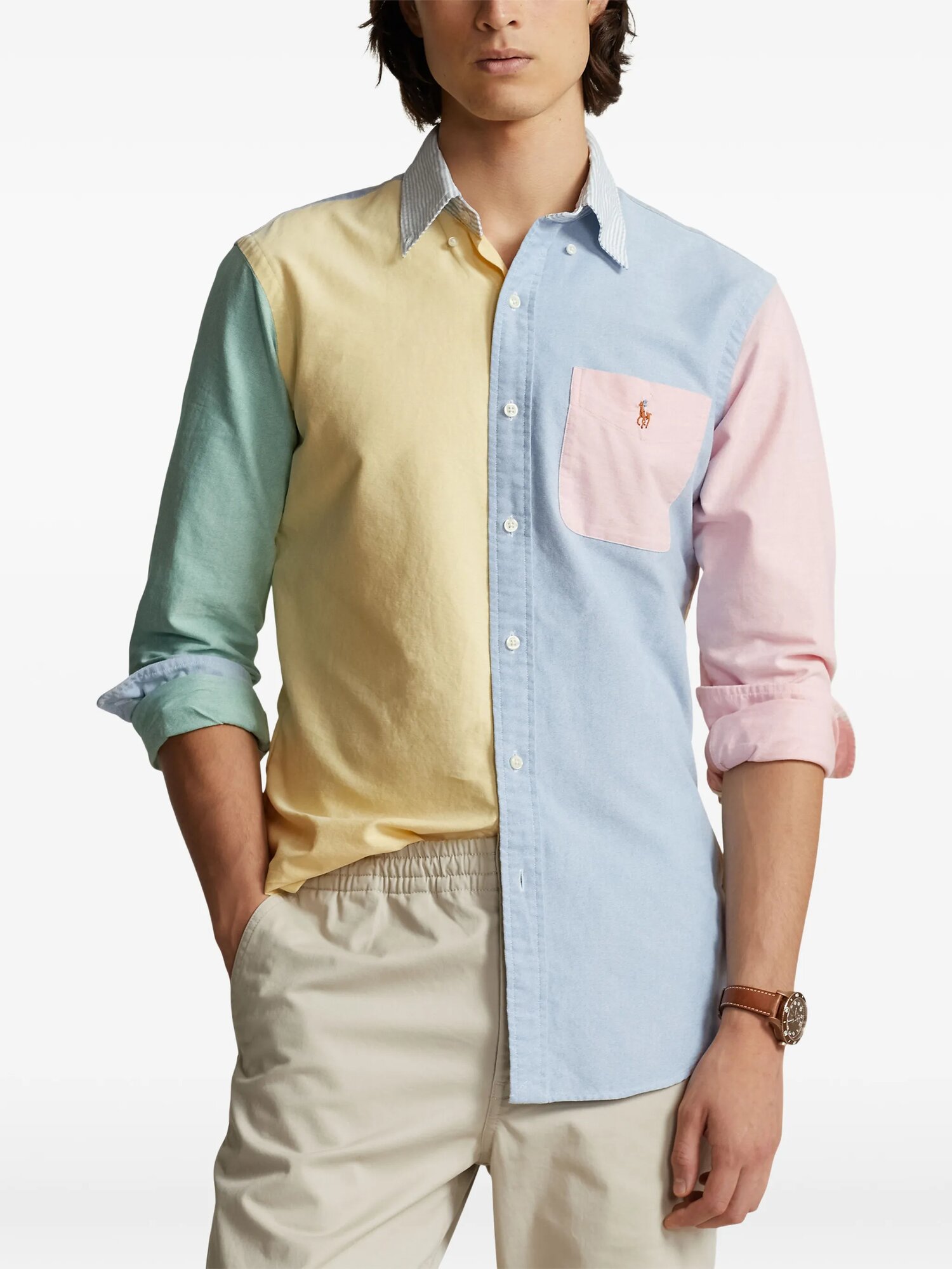 Рубашка Polo Ralph Lauren, размер XL, yellow — фото 1