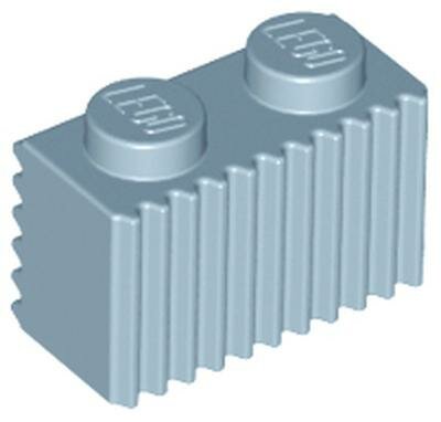 Деталь Lego 2877 Brick, Modified 1 x 2 with Grille / Fluted Profile