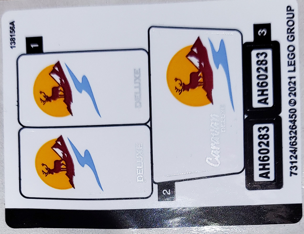 Деталь Lego 60283stk01 Sticker Sheet for Set 60283 - (73124/6326450)
