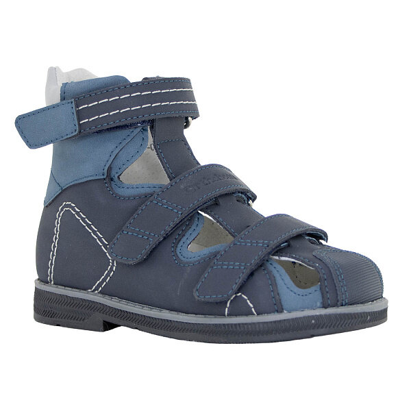 Обувь ортобум ортопедическая детская (ботинки летние) арт.81057-02 нордический синий р.32