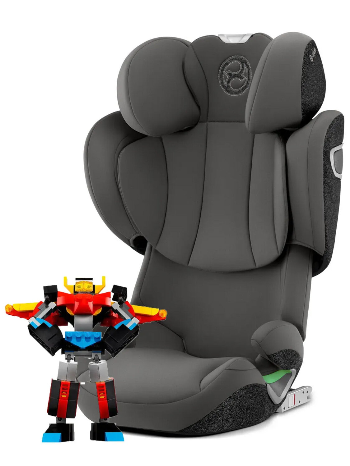 Автокресло 2/3 CYBEX Solution T i-Fix Mirage Grey + Lego, от 3 до 12 лет, 15-36 кг (100 до 150 см), ISOFIX, серый