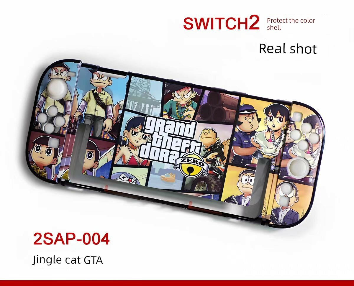 Кейс для Nintendo Switch 2 с темой Tinker Bell GTA, прозрачный кристаллический чехол для игр