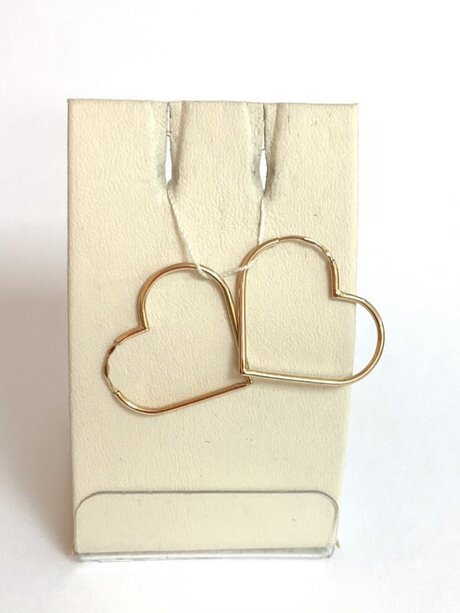 Серьги конго, красное золото, 585 проба