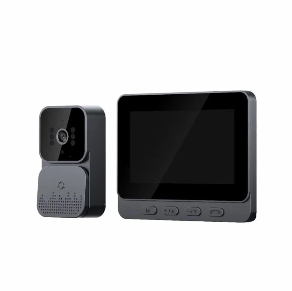 Звонок дверной 2.4G visual smart doorbell с дисплеем 4.3 дюйма, углом обзора 70 градусов, ночным видением infrared — фото 1