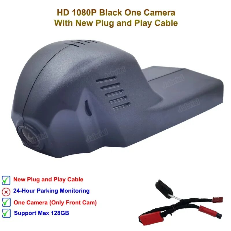 Автомобильный видеорегистратор HD Black One New, 1 камера
