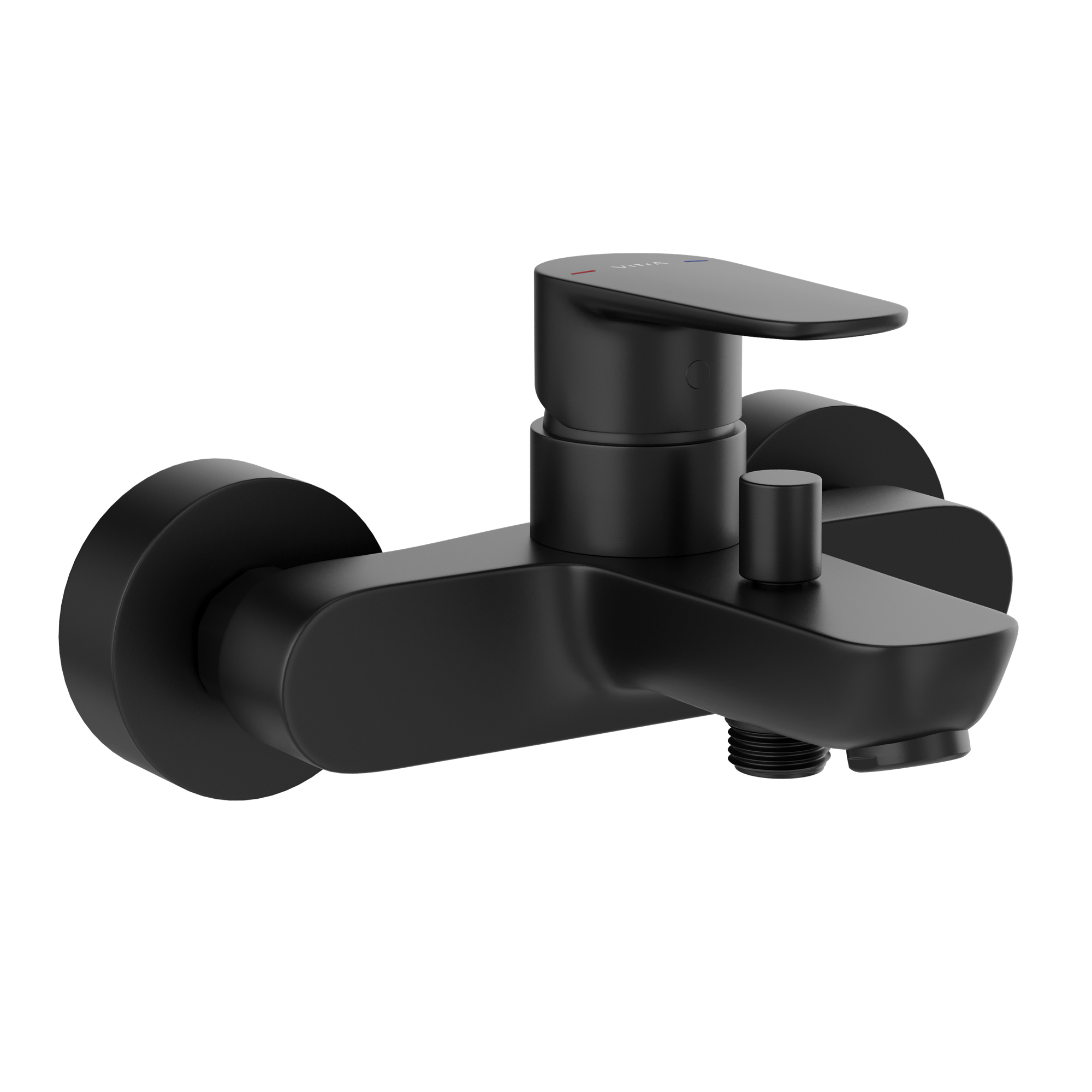 Смеситель для ванны Vitra Flow Soft A4294636EXP черный матовый, рычажное управление, латунь