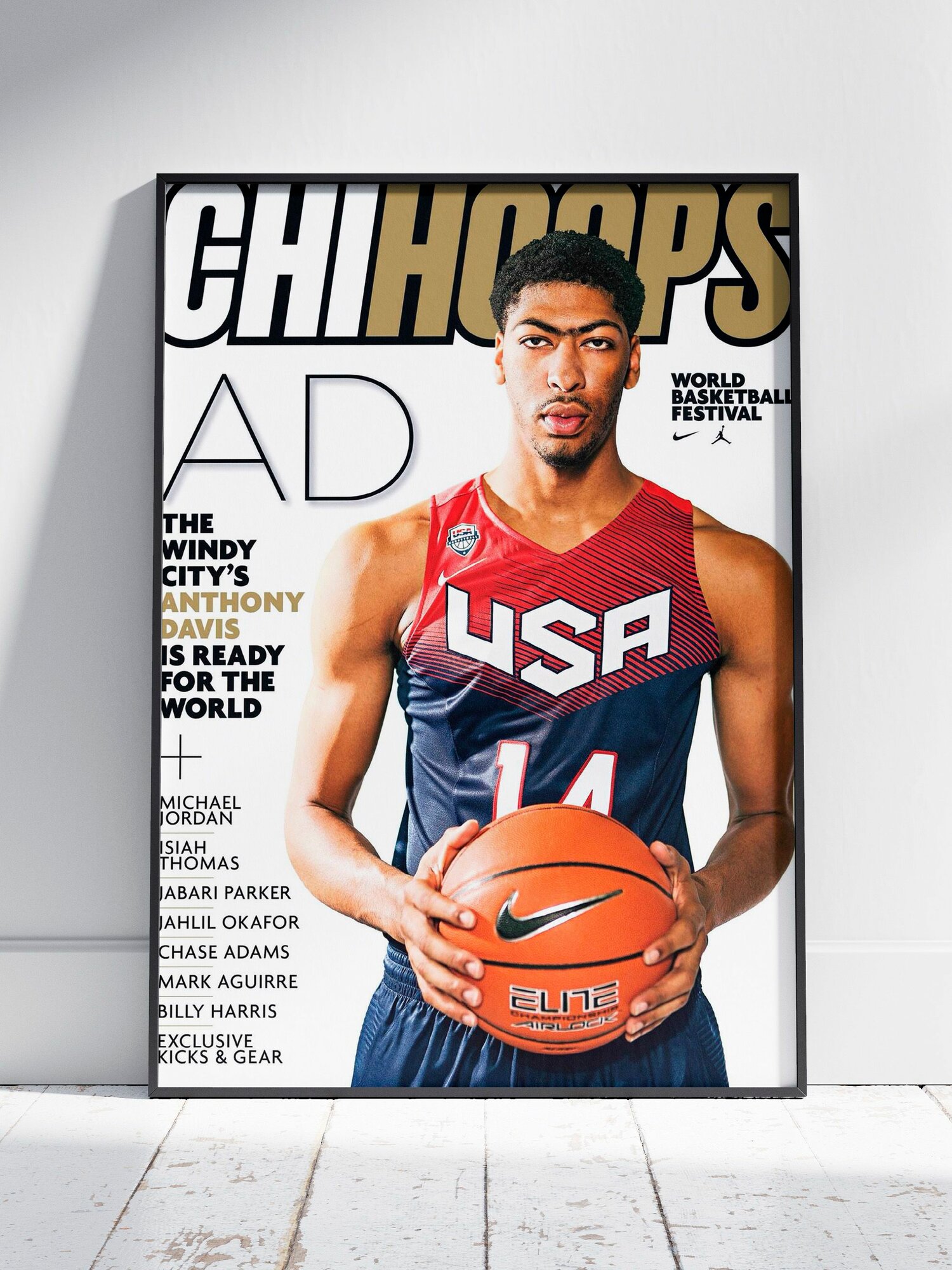 Плакат на стену для интерьера Легенды Баскетбола (Энтони Дэвис - Anthony Davis 6) - Постер по спорту и физической активности формата A4 (21x30 см)