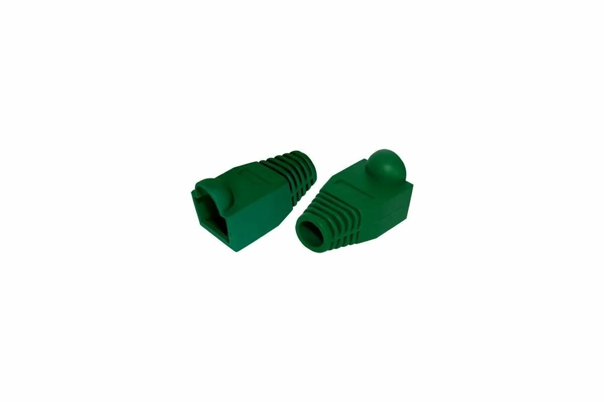 Колпачки для кабеля Lanmaster зеленые 100 шт, пластиковые, RJ45 (TWT-BO-6.0-GN/100)