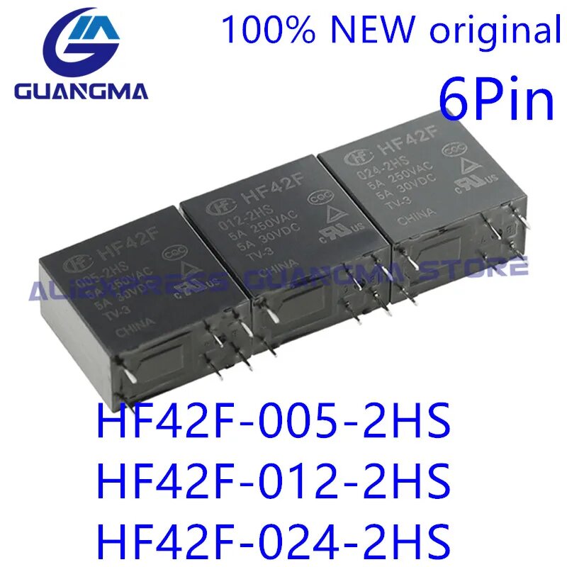 Реле HF42F-024-2HS 50 шт.