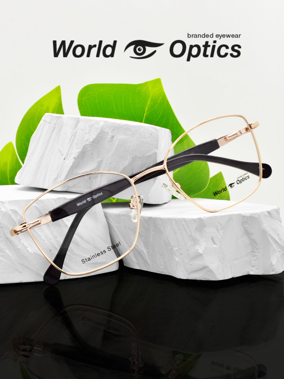 Оправа для очков World Optics TE1032 01 пол Женский форма оправы Бабочка цвет оправы Золотой