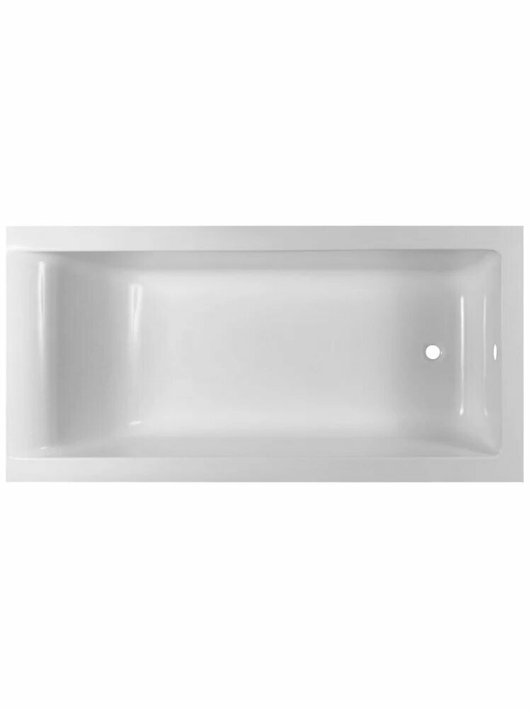 Ванна из литьевого мрамора Aquanet AQ-00332885 180x80, на ножках, пристенная, прямоугольная, белая, глянцевая