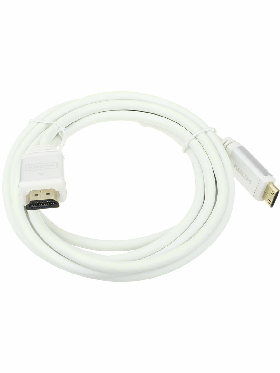 Шнур HDMI-mini HDMI 2м белый