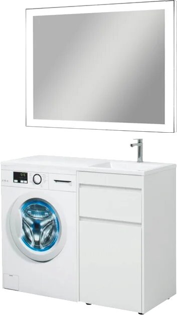 Мебель для ванной комнаты Aquanet Токио 58 1 ящик, с бельевой корзиной R