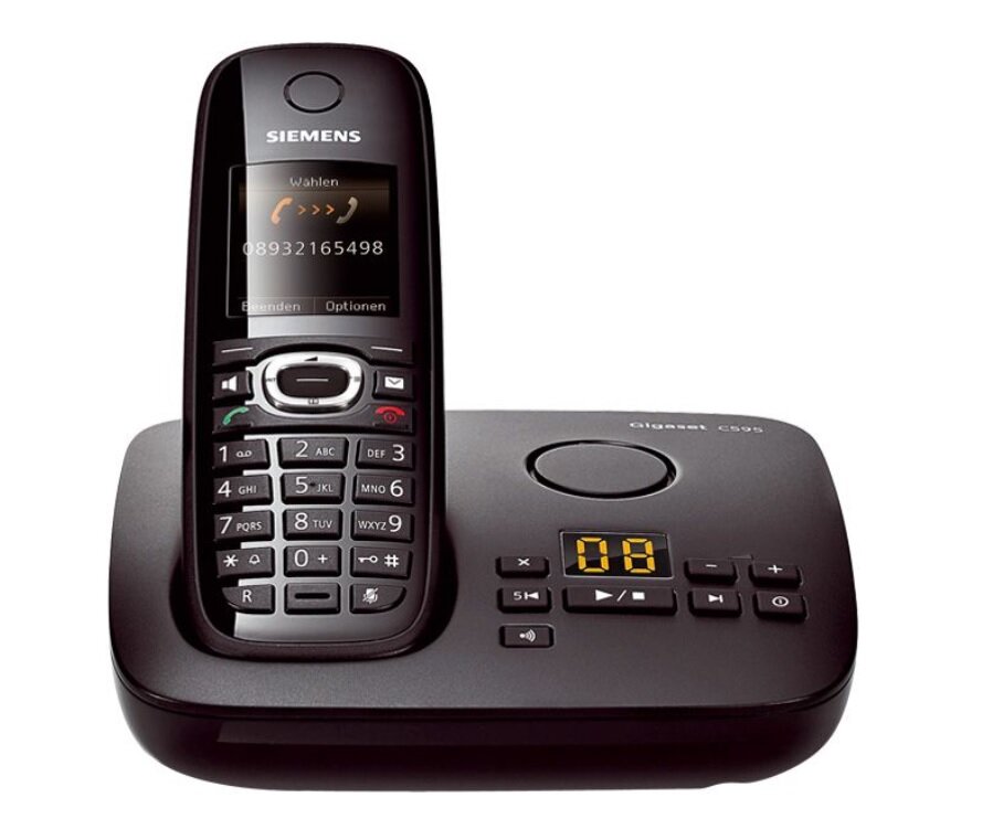 Радиотелефон Gigaset C595, цифровой автоответчик, с функцией радио няни, 1 трубка в комплекте