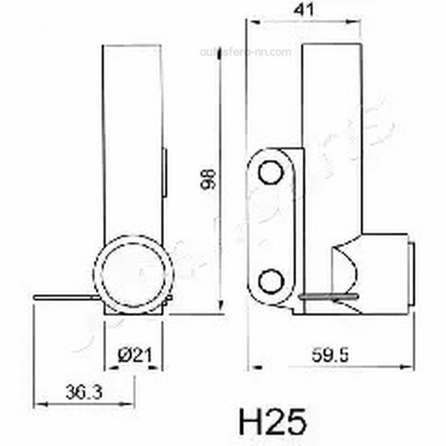 JAPANPARTS BEH25 Успокоитель ремня ГРМ