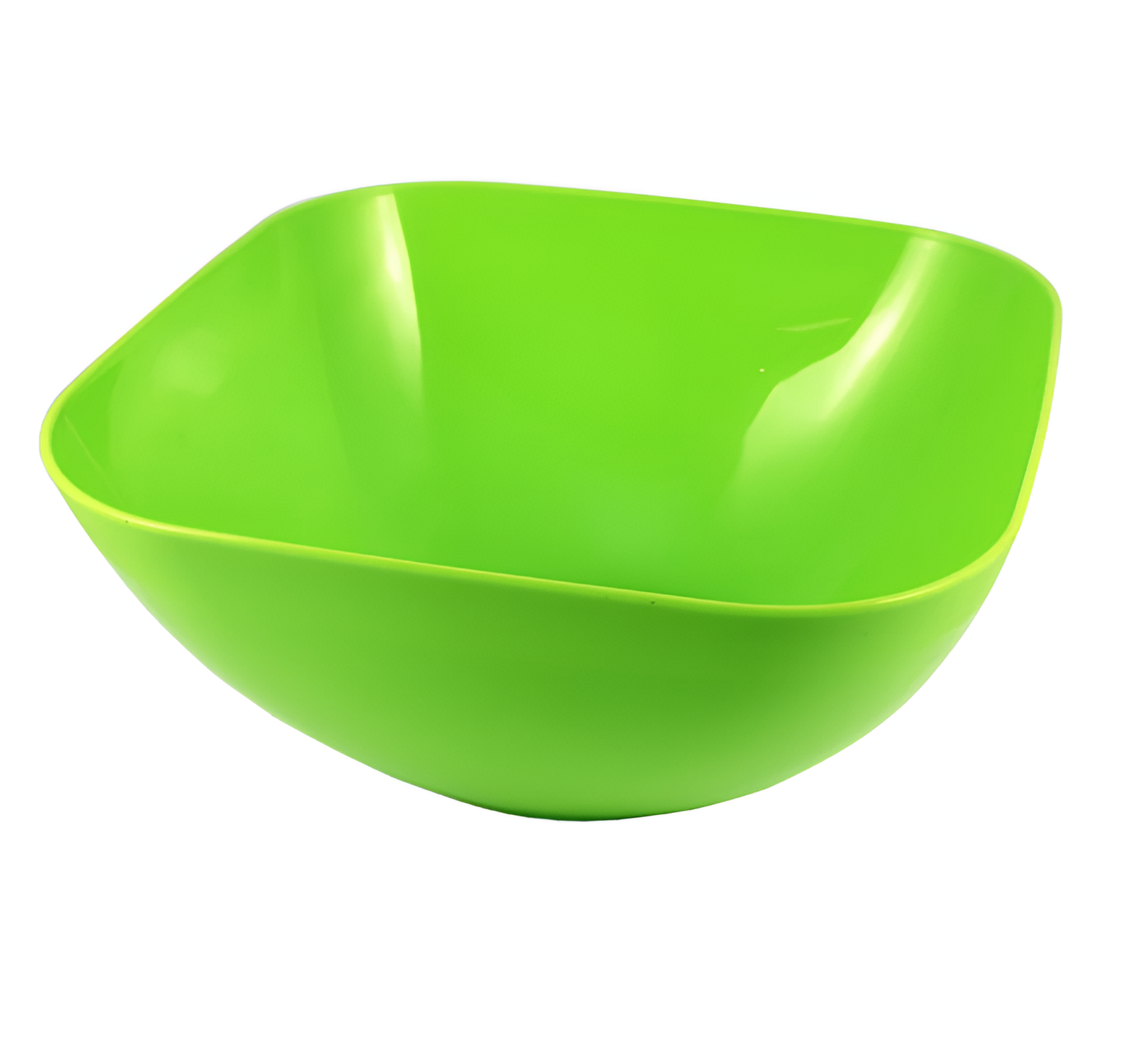 Салатник квадратный 4,5л, зеленый, сервировочный, пластик, для посудомойки