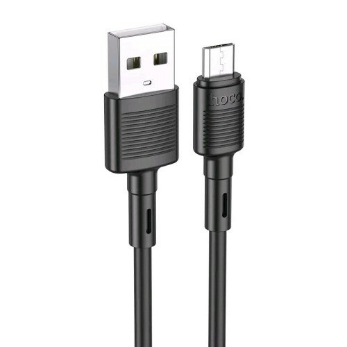 Кабель USB для microUSB 1м, 2,4А, черный************************