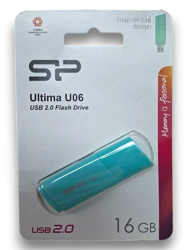 USB-флеш накопитель Silicon Power 16Gb Ultima U06 USB 2.0 SP016GBUF2U06V1B, 1шт.