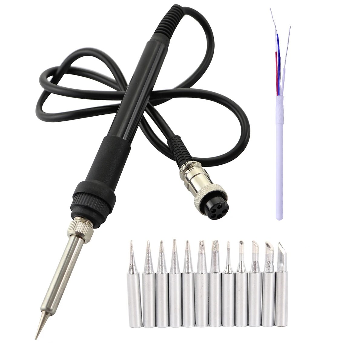 Ручка паяльника для паяльной станции HAKKO 907 936 937 с 10 насадками для паяльника 1 шт. A1322 керамический нагреватель высокого качества