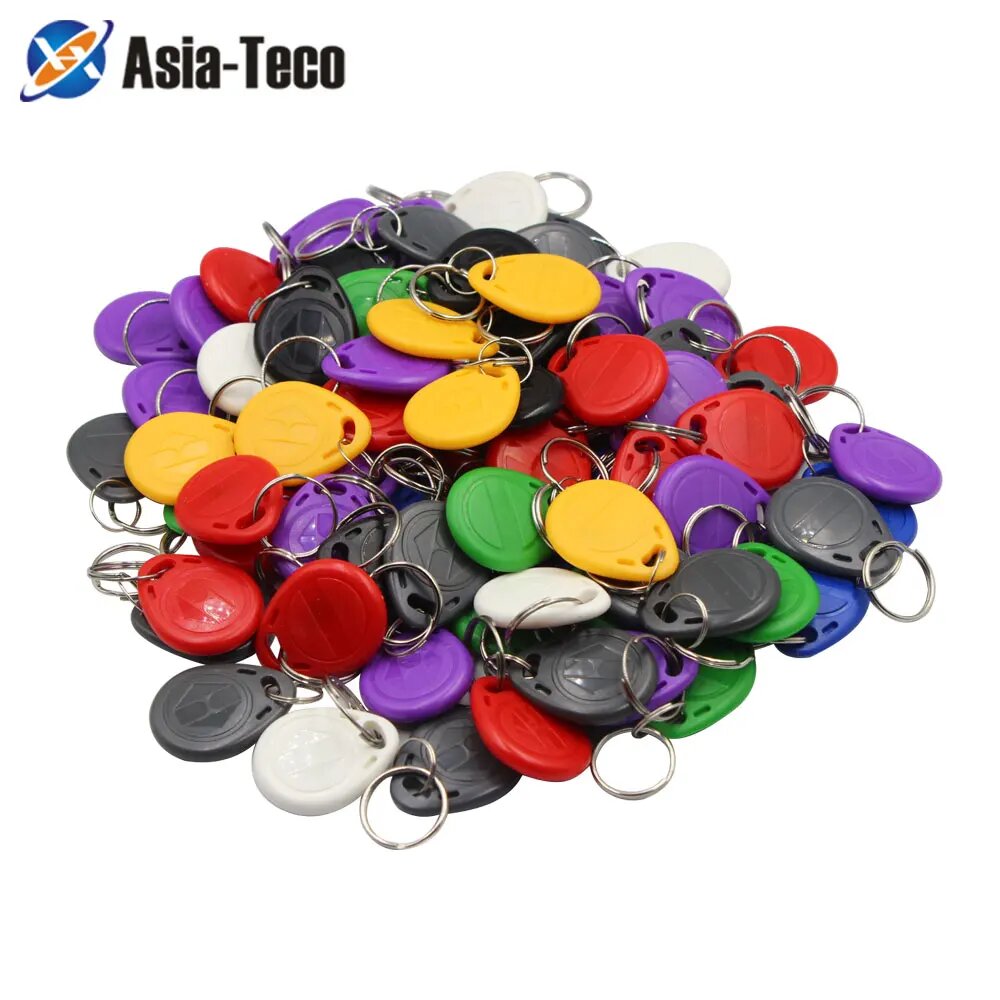 RFID-ключи Asia-Teco LK T5577, 100шт, цвет: Random Colors