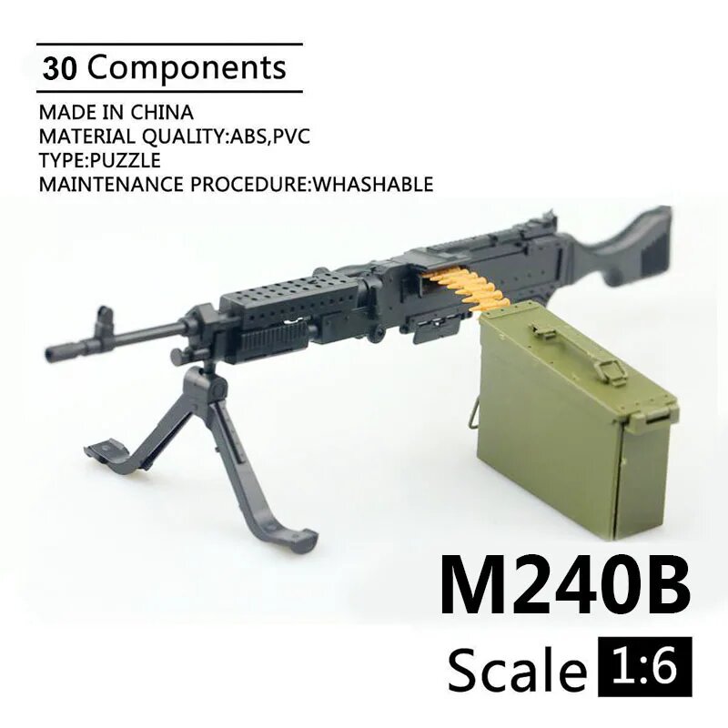 GRAPMAN 1/6 M240B пулемет 4D модель для экшн-фигурки