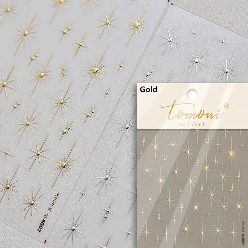 Наклейки для ногтей Tomoni Gold TO4007XTJ