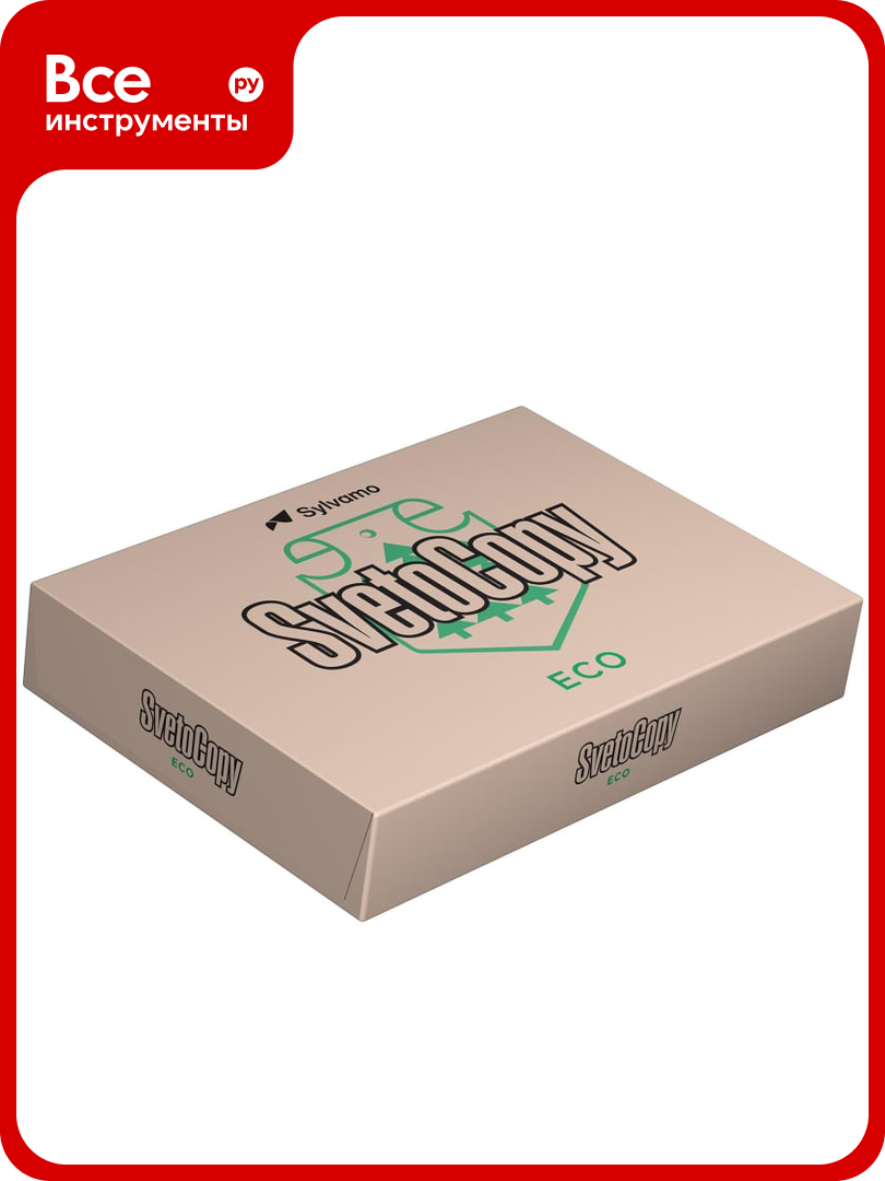 Бумага SvetoCopy (А4, марка С, 80 г/кв. м, 500 л) Эко SVETE080X516