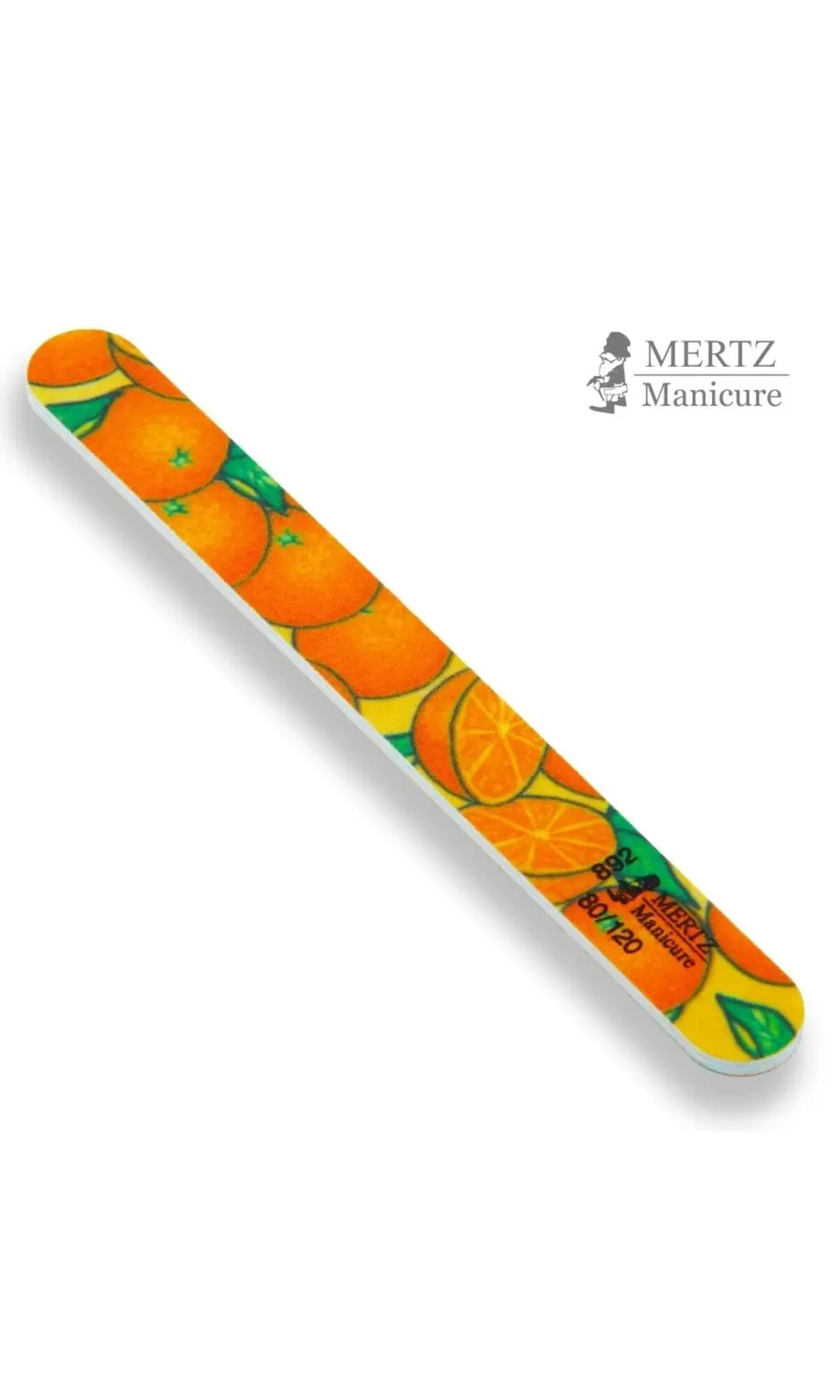 Mertz / Пилка для ногтей 80/120 грит/ Маникюрная пилка полировочная , прямая 892 Германия