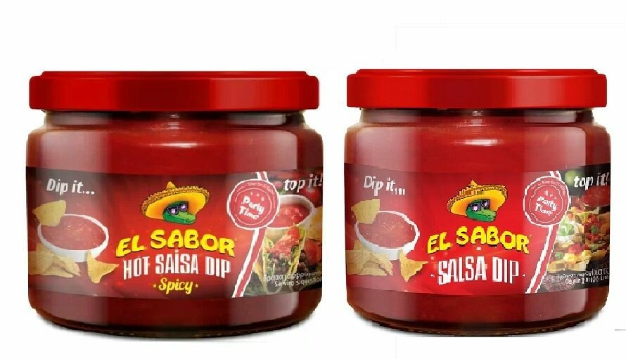 Соус-дип сальса (острый, сладкий) EL SABOR, 300г ( набор из 2 шт )