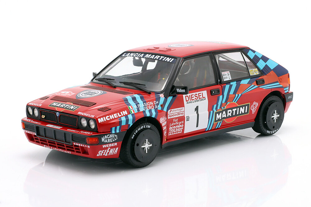 Модель коллекционная SOLIDO Lancia delta hf integrale rally san remo 1989 #1 m. biasion/t. siviero