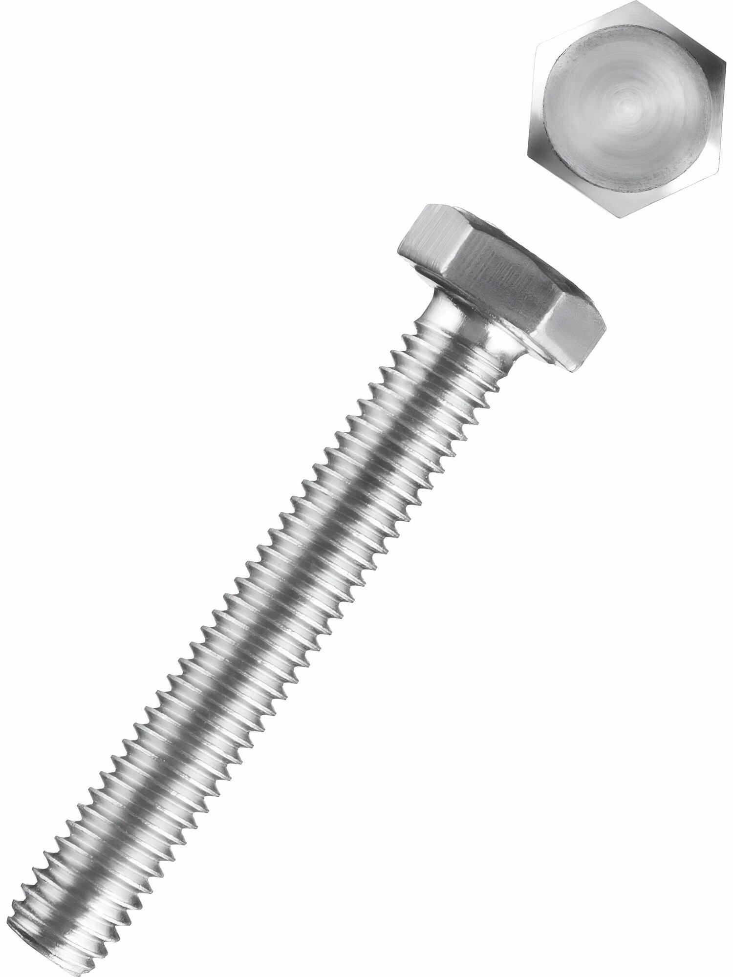 Болт ЗУБР ГОСТ 7798-70, кл. пр. 5.8, M6 х 30 мм, цинк, 6 шт