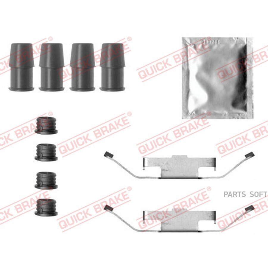 Монтажный комплект тормозных колодок от официального дистрибьютора, QUICK BRAKE, артикул 1090032