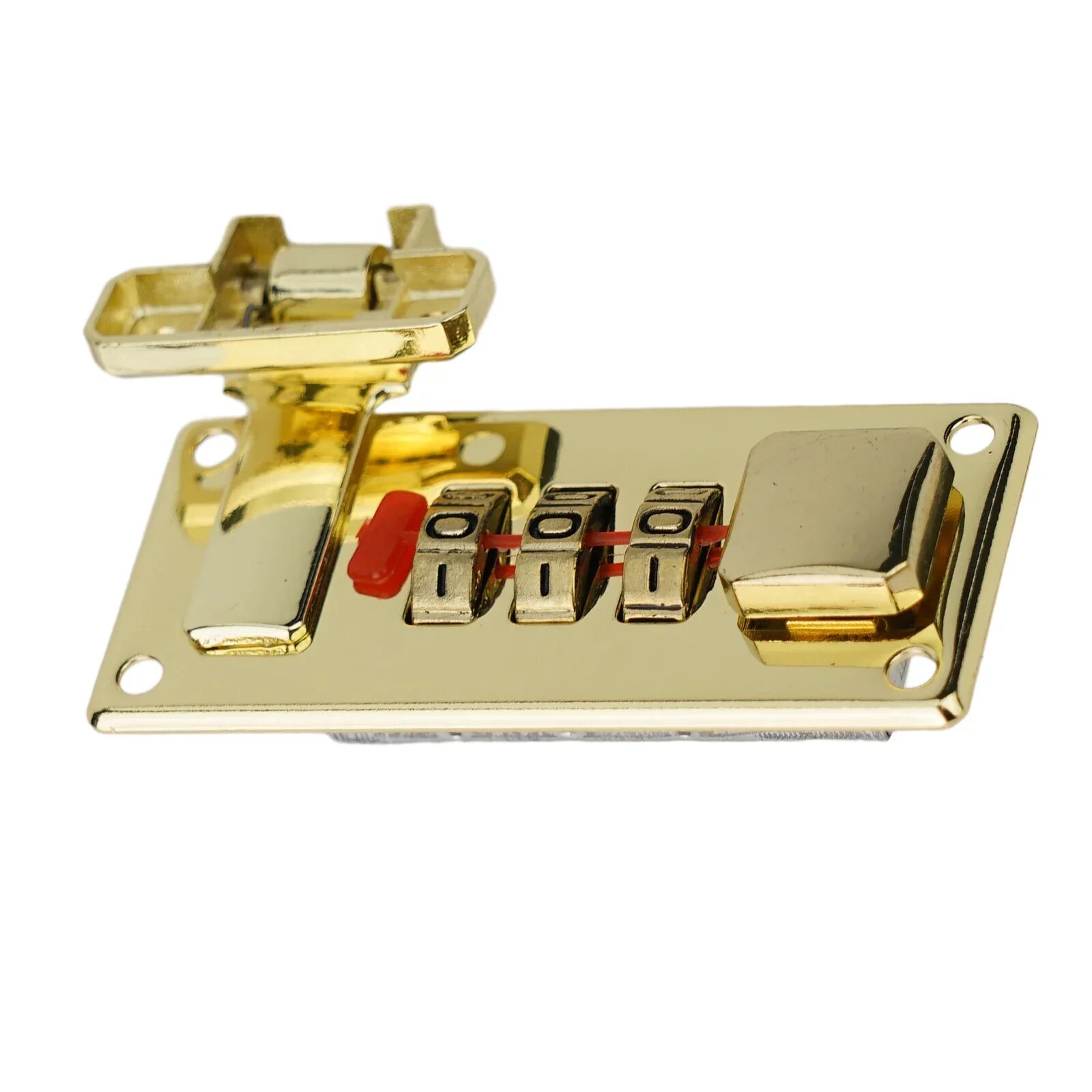 Кодовый замок Password Lock Latch, желтый, навесной, для деревянных изделий yellow right — фото 1