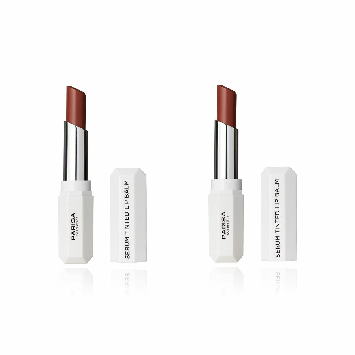 Parisa Cosmetics Бальзам для губ оттеночный, тон 02 Naked, 2 шт