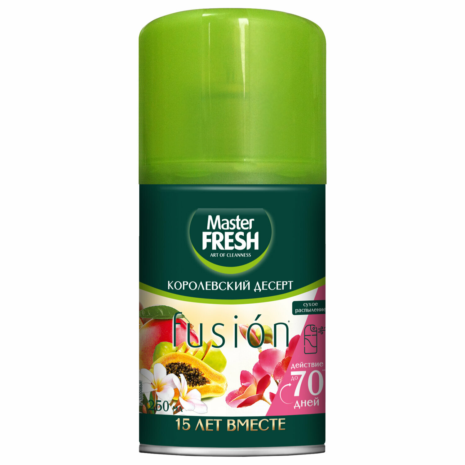 Комплектация 2 шт. Сменный баллон 250 мл MASTER FRESH «Королевский десерт» для автоматических освежителей