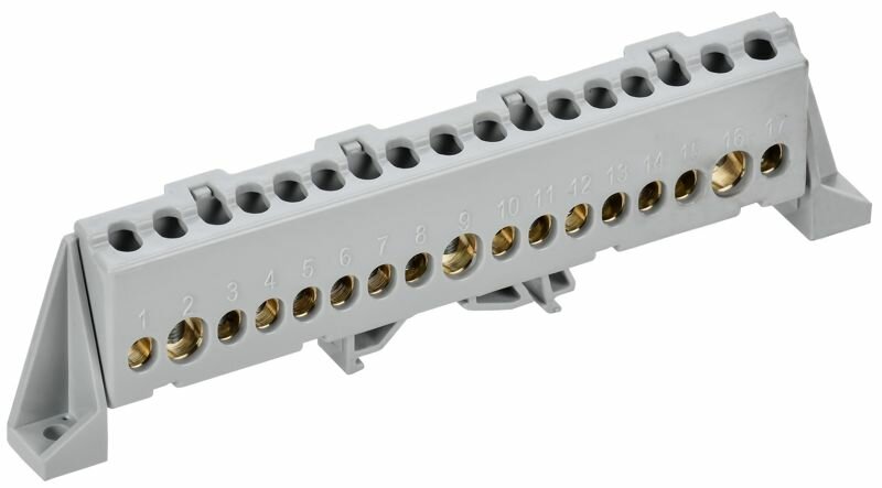 Шина L "фаза" в комб. изол. "Стойка" 8х12-17-Ср TEKFOR IEK TF-NN20-17-DP-K03