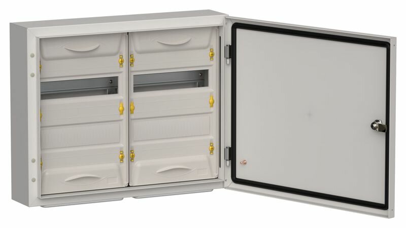 Корпус ЩРн-48 (2х24) TITAN 5 460х570х140 IP54 метал. сер. IEK TI5-50-N-2X024-54-7035