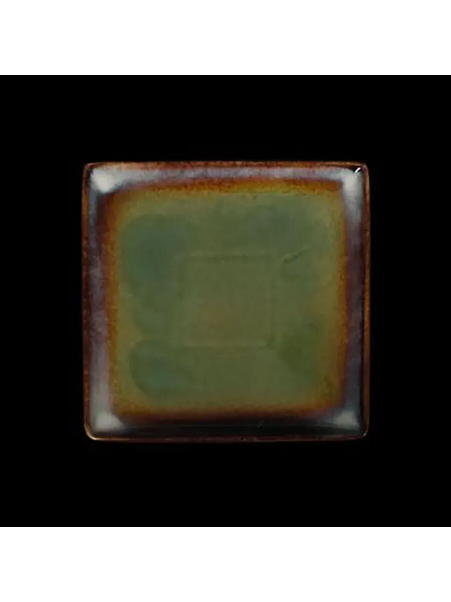 Тарелка десертная Corone Verde, 21.2 см, фарфор, синий, зеленый