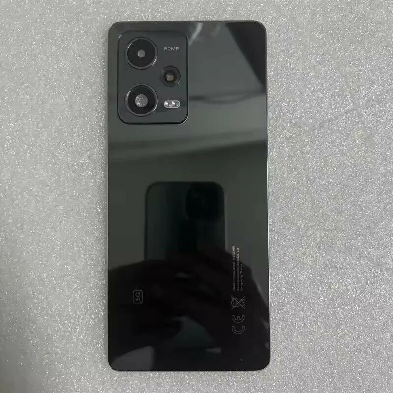 Задняя крышка для Xiaomi Redmi Note 12 Pro 5G 22101316C, черный