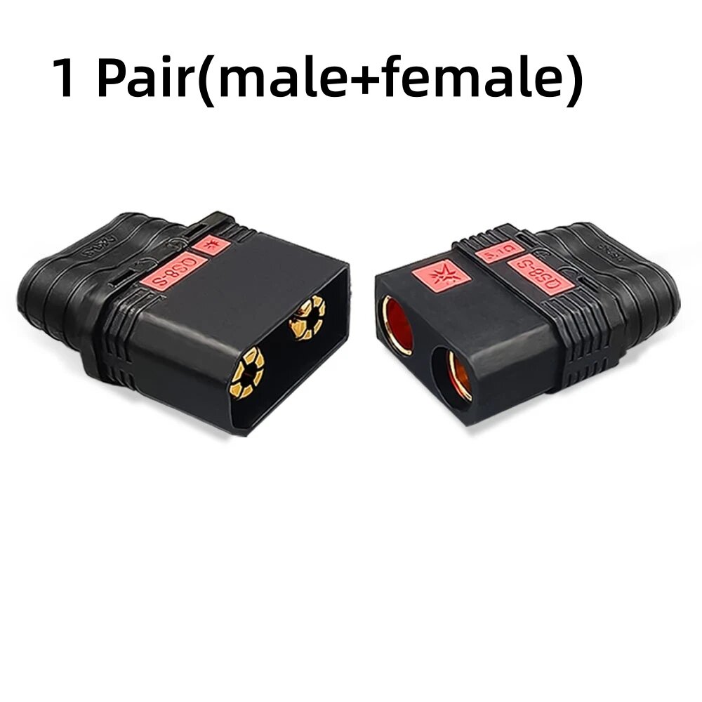 Антиискровой разъем QS8-S, 1 пара (male+female)