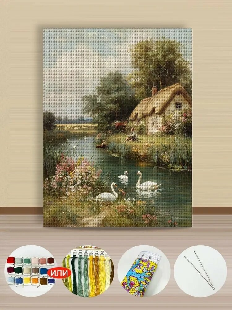 Набор вышивки, холст 14CT, размер 30*40cm/11.8*15.7in