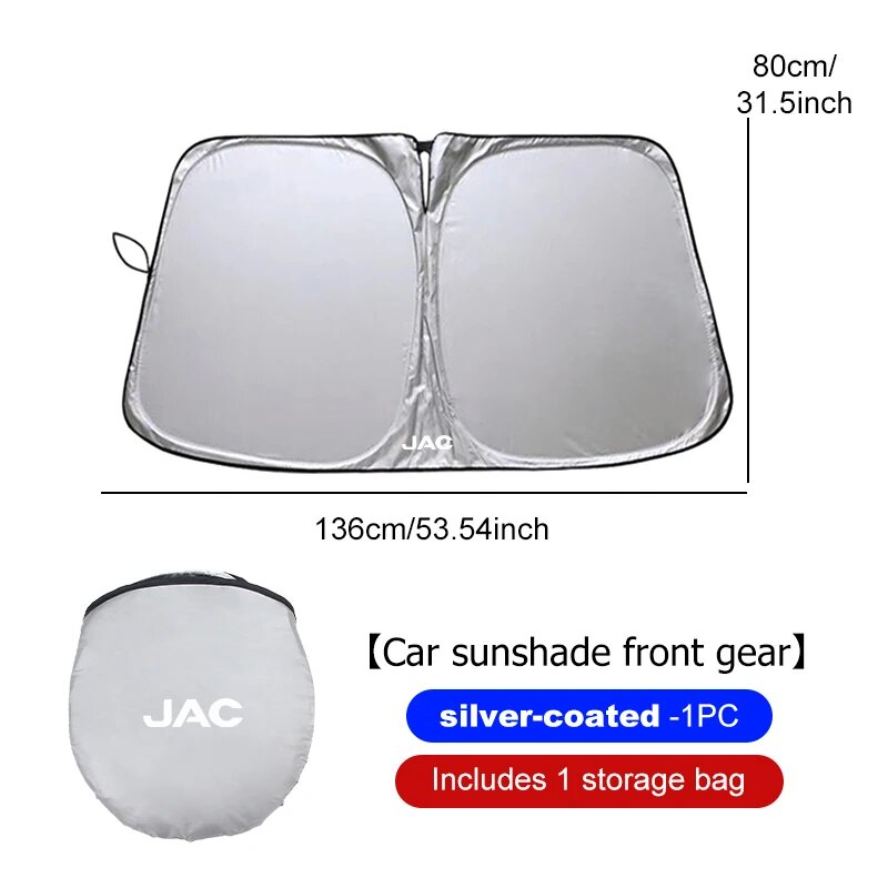 Солнцезащитный козырек на лобовое стекло с логотипом JAC для автомобилей J3, J2, S5, A5, J5, J6, J4, S2, T8, RF8, M3, M4, X8 Plus – аксессуар для интерьера авто