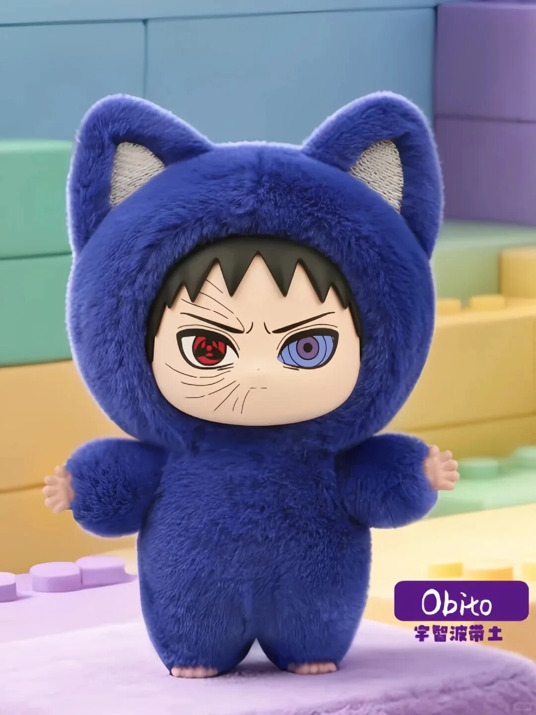 Фигурки-сюрпризы TOPTOY Eaki Naruto V3 Kitten Land Neji Hyuga Gaara Темно-синий, Obito