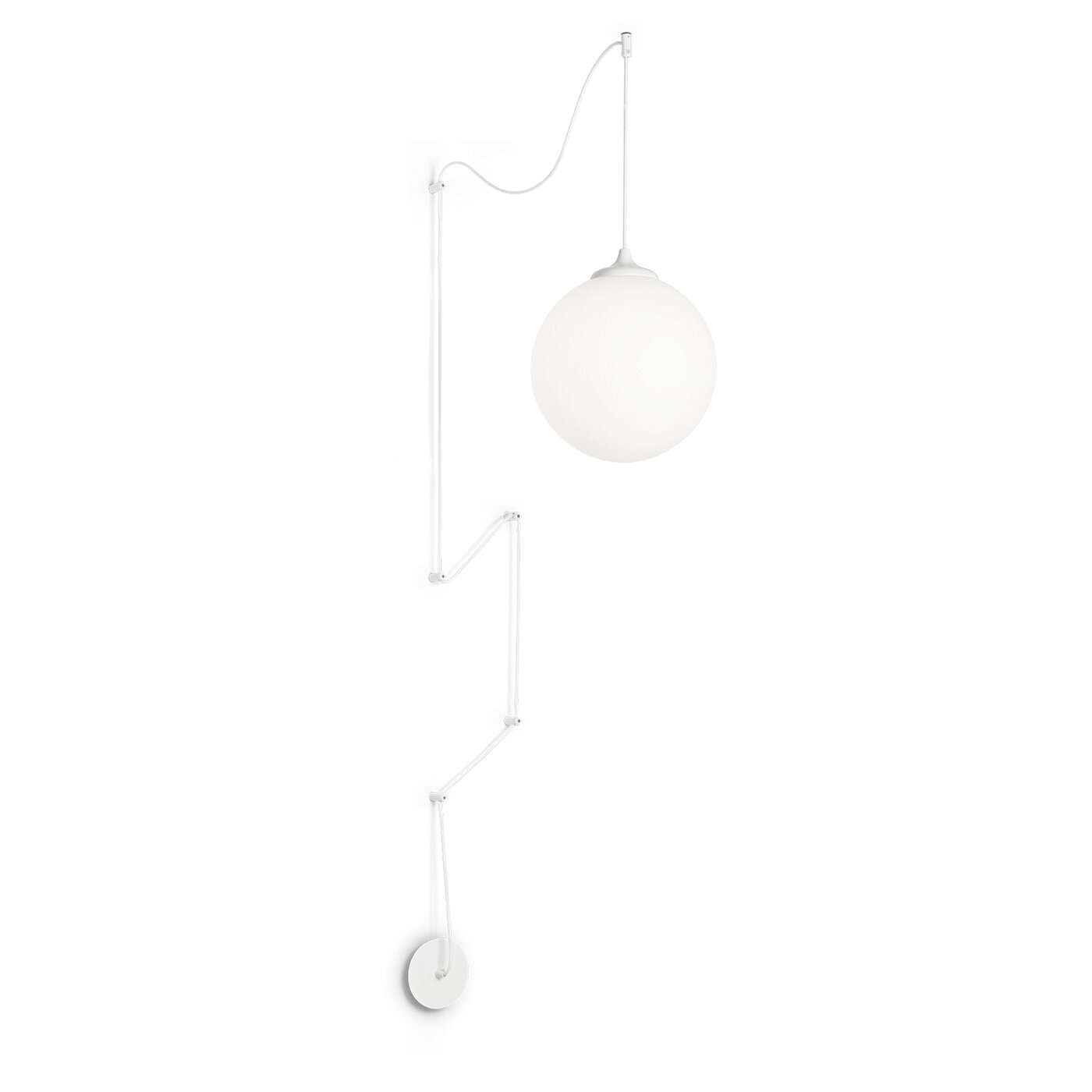 Светильник подвесной ideal lux Boa SP1 макс.1х60Вт Е27 230В IP20 Белый Металл/Стекло Без лампы 160863.