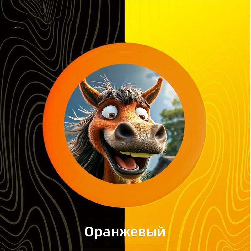 Игровой летающий диск с оригинальным мультяшным дизайном, оранжевый, 10.5 x 1.25 дюйма, для игр на пляже и во дворе, тематический декор к Хэллоуину и Рождеству