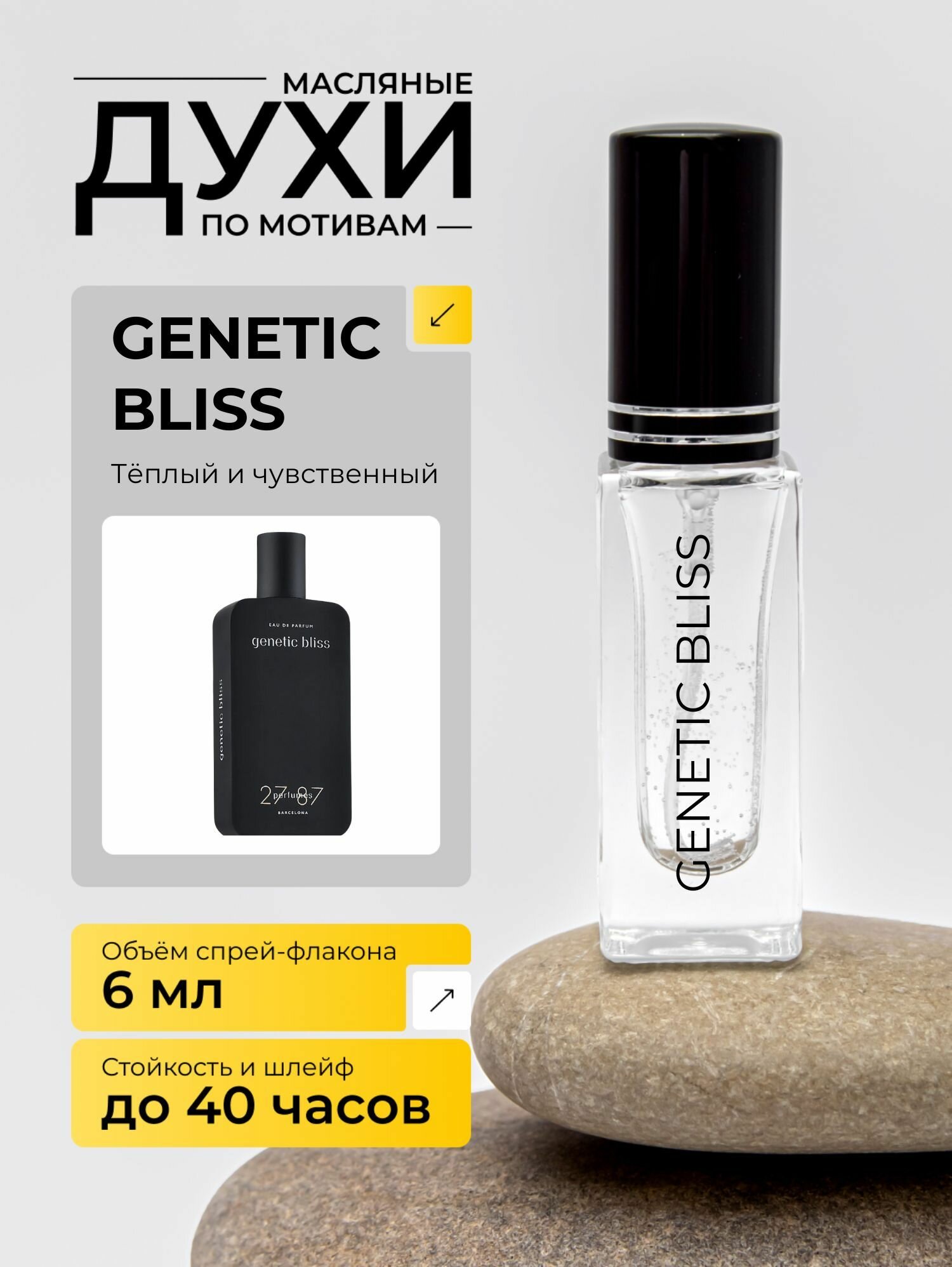 Genetic Bliss 6мл Генетик Блис Духи женские / мужские