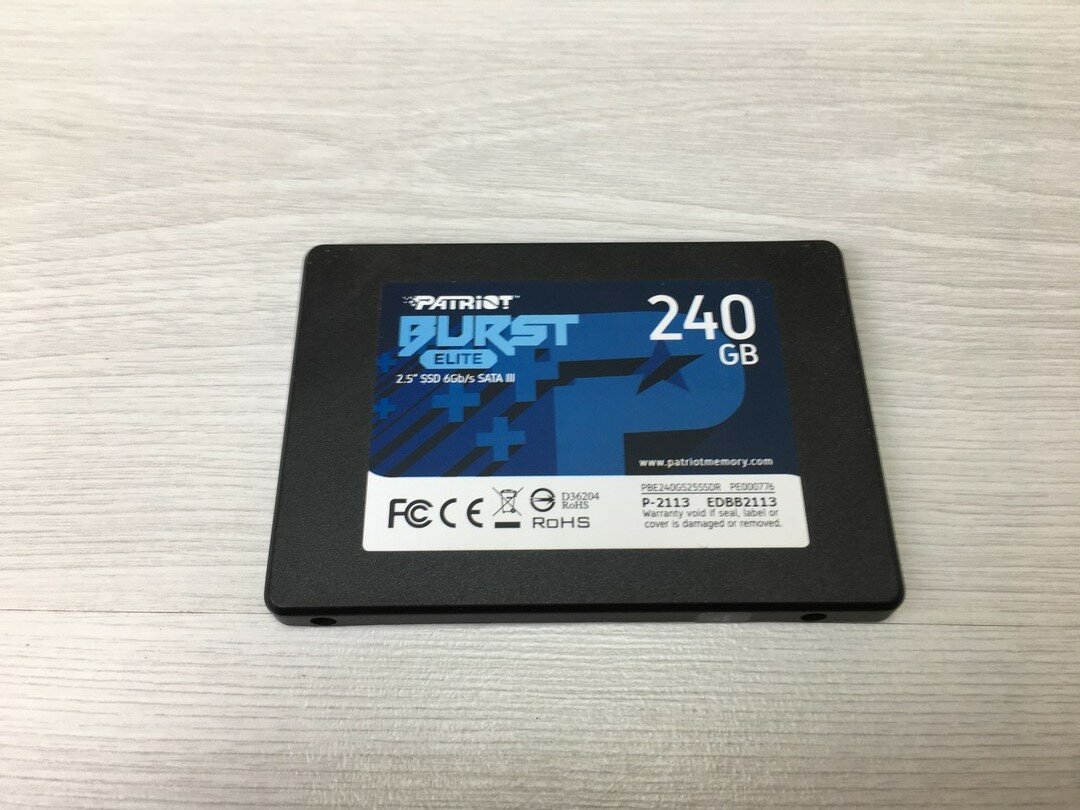 Накопитель SSD 240Gb Patriot Burst Elite PBE240GS25SSDR 2.5" SATA III
